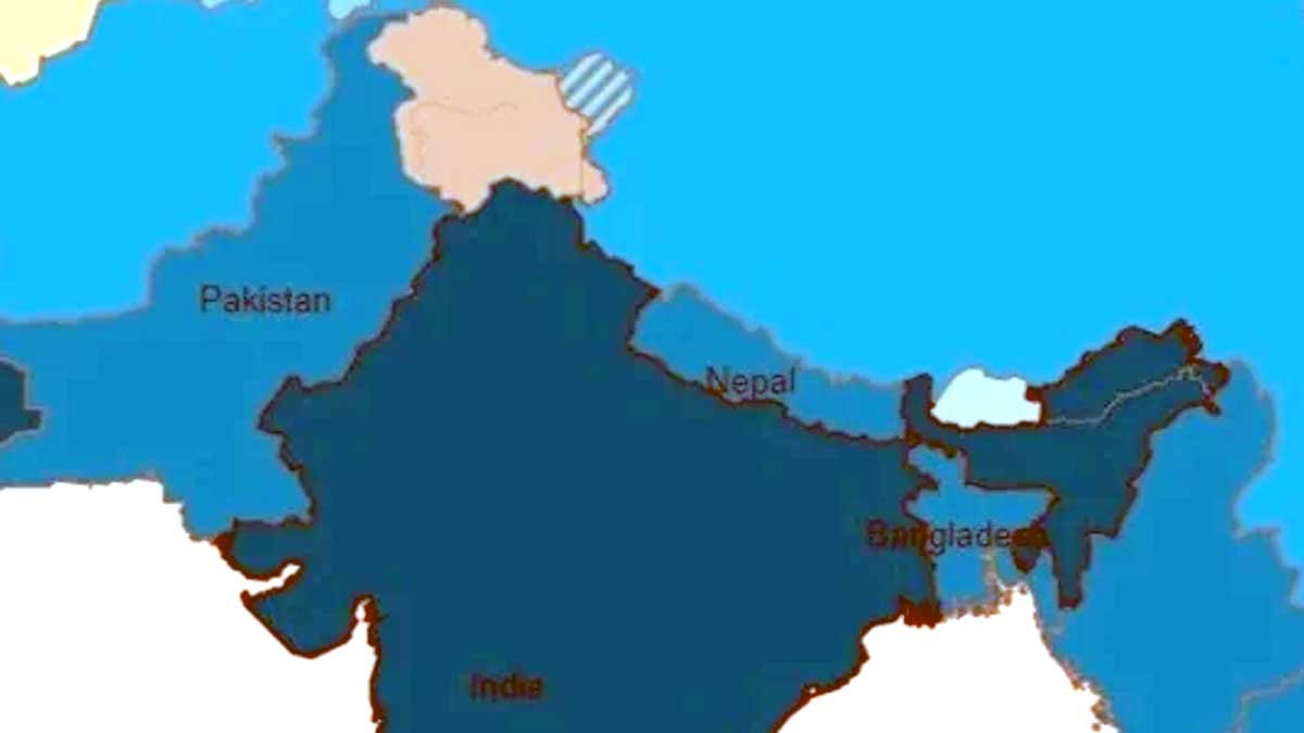 WHO की WEBSITE पर भारत का गलत नक्शा, जम्मू-कश्मीर को पाकिस्तान और ...